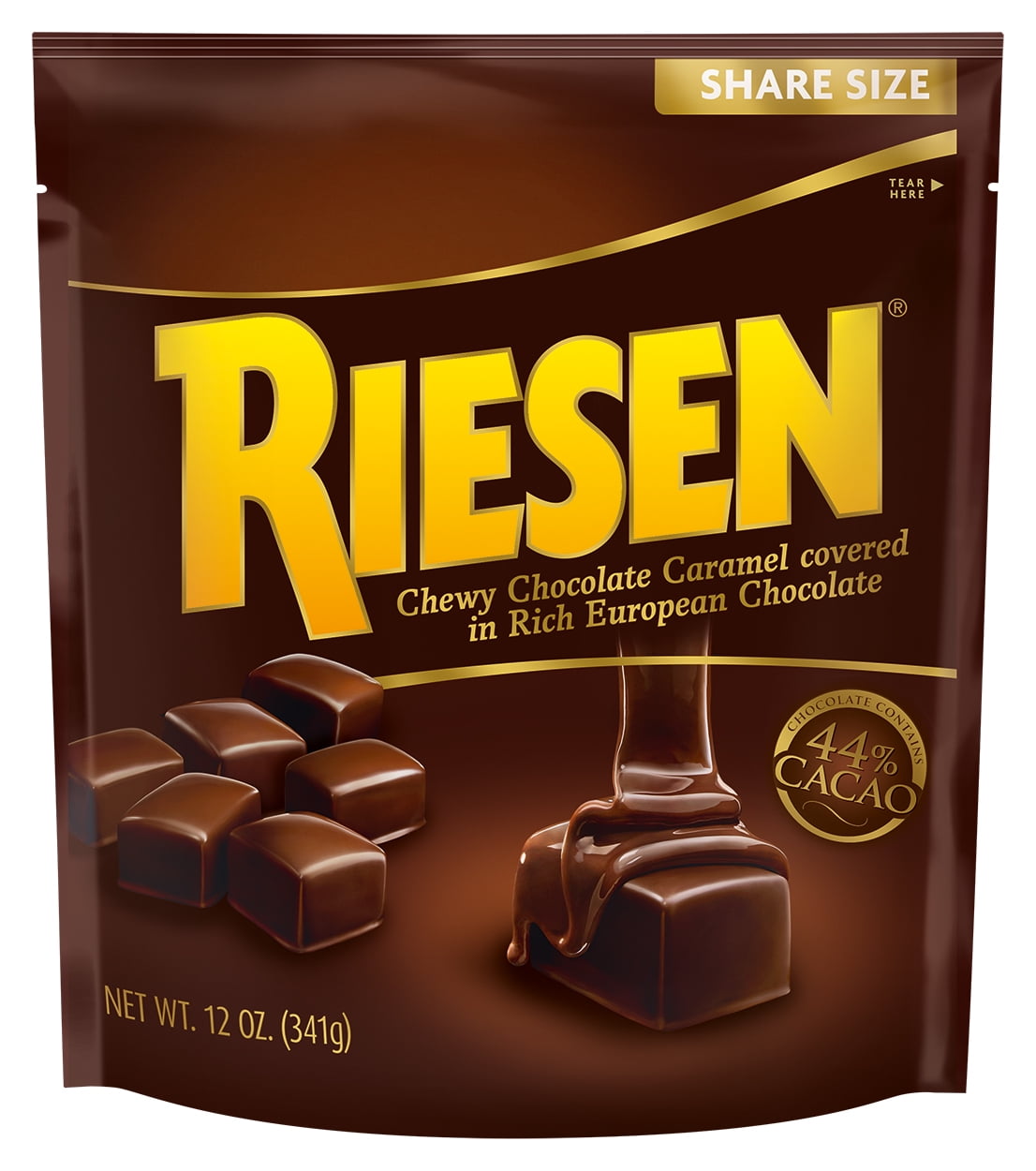 Riesen Chocolate Caramel Covered Chewy Candy, 12oz-Pack of 2 - Walmart.com