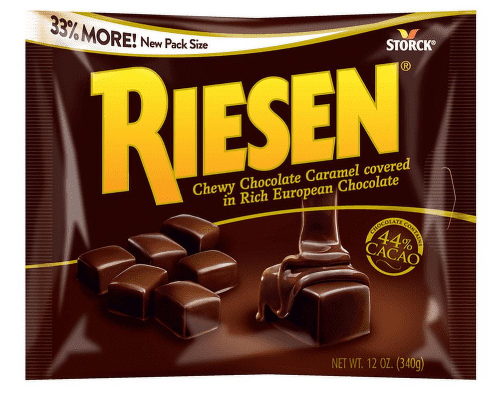 Riesen Chocolate Covered Caramel Chewy Candy - 12oz (Pack of 12 ...