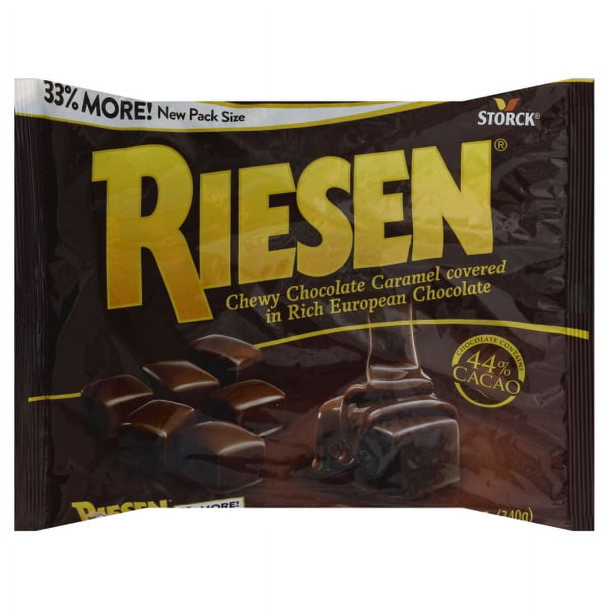 Riesen Chocolate Covered Caramel Chewy Candy, 12oz Share Size, 44% ...