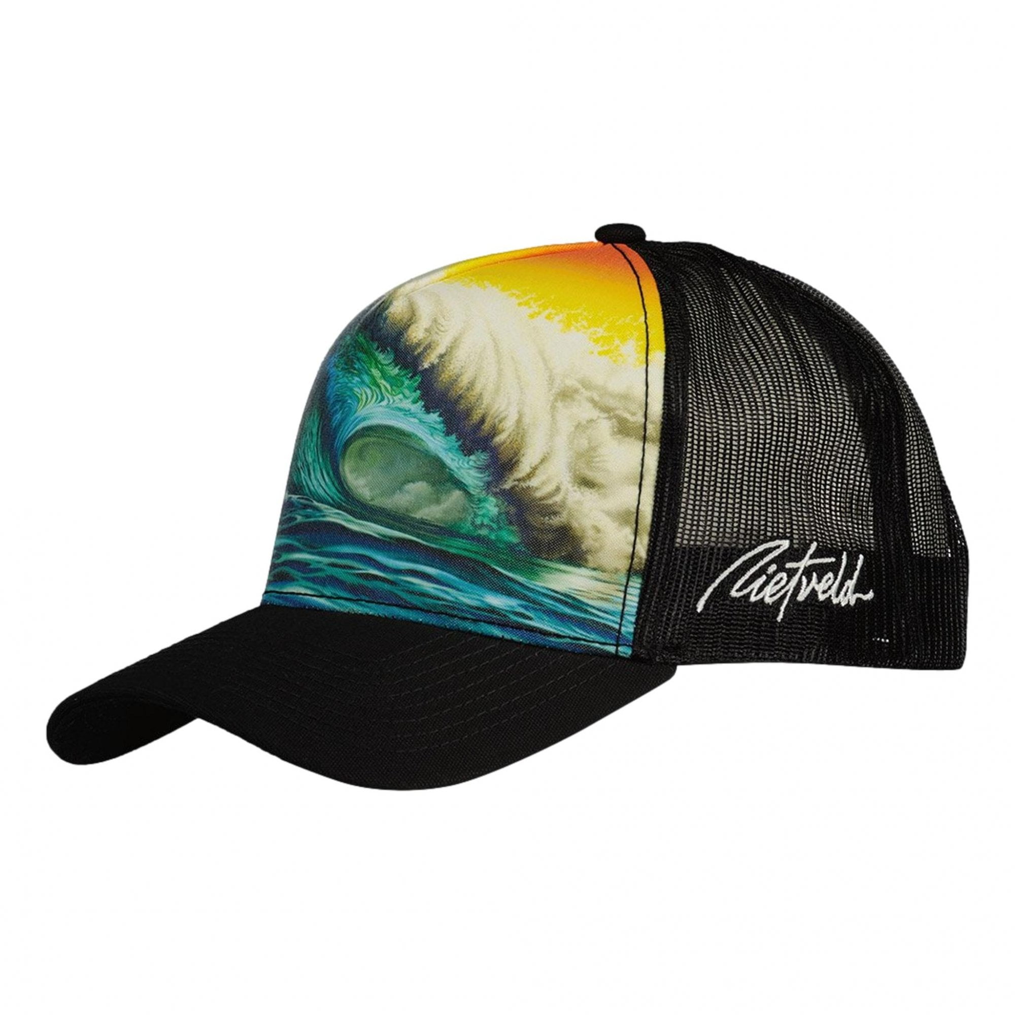 Rietveld Triple Crown Wave Trucker Cap - Black - Walmart.com