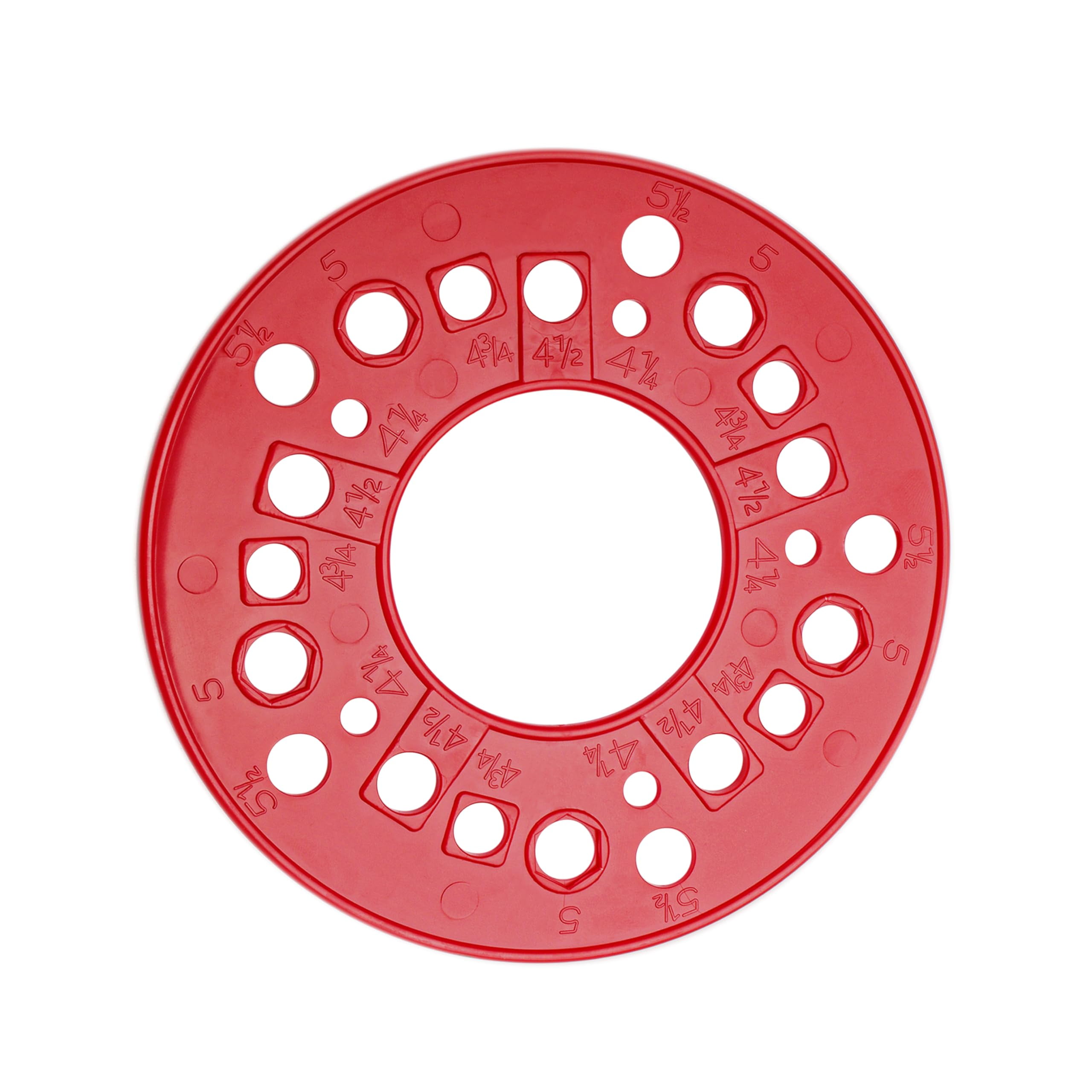 Rifatrio Wheel Bolt Pattern Measuring Tool, 5 Lug Bolt Pattern Template ...