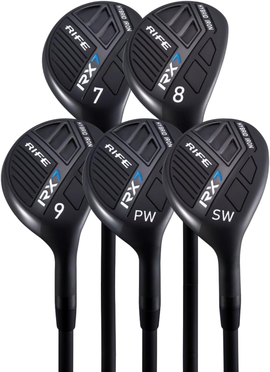 Rife Golf RX7 Senior Men's Standard Graphite Hybrid Iron Set #7-SW ...