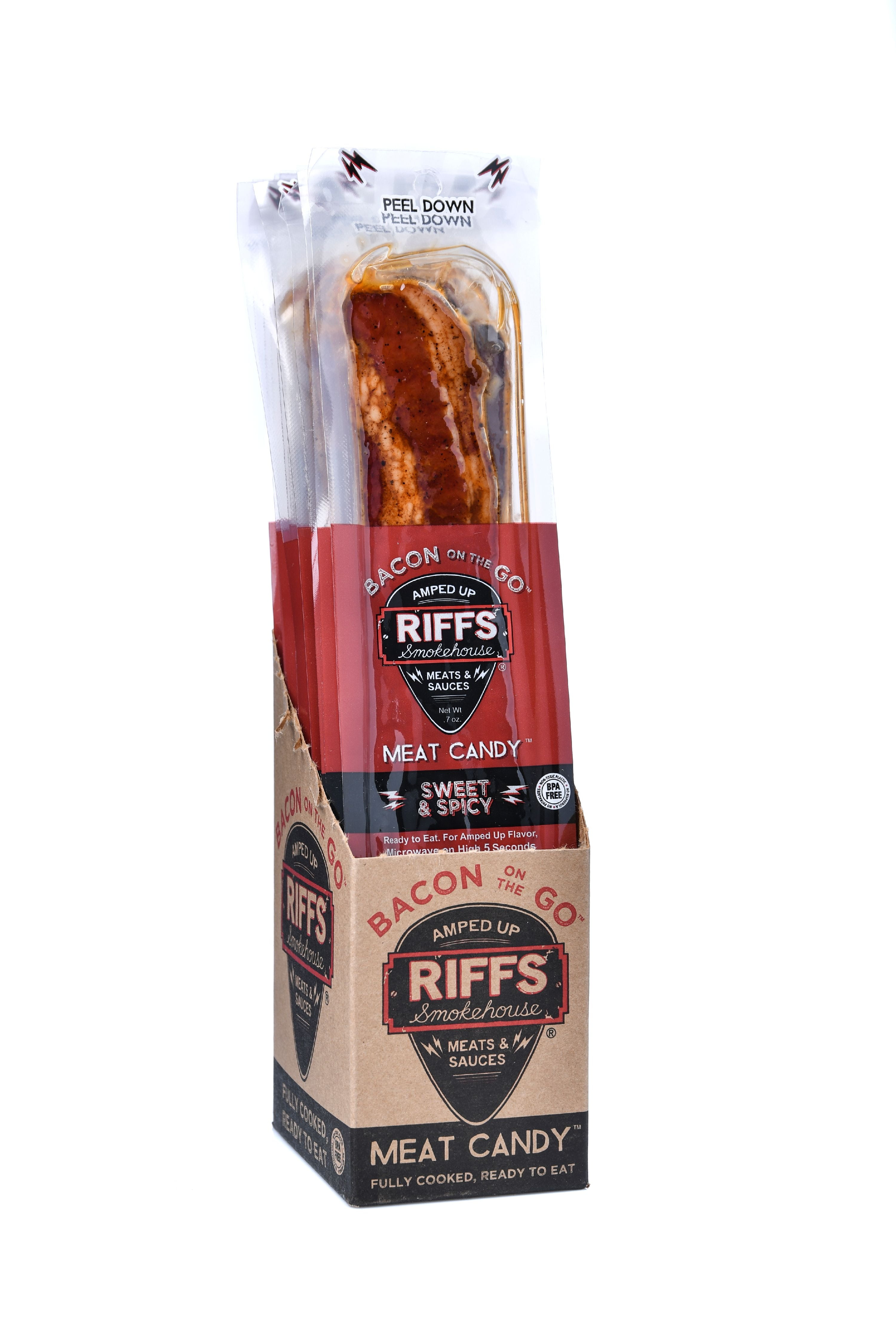 Riffs Smokehouse, Riffs Bacon on the Go, 1oz, Sweet and Spicy - Walmart.com