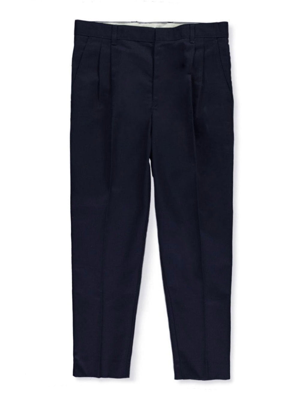 Rifle Big Boys’ Husky Basic Pleated Pants (Husky Sizes) Color: navy ...