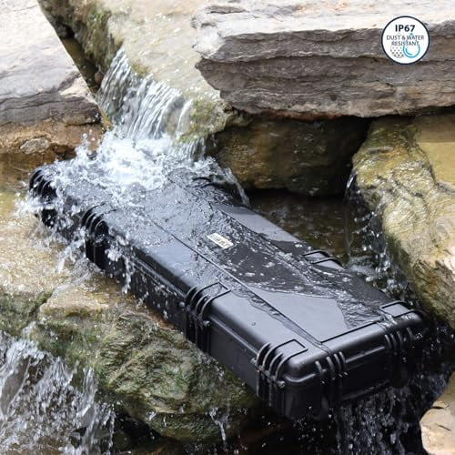 Rifle Case, Mil-Spec, 3 Layer Pick and Pluck Cube Foam 43~54.3 in,4~6 ...