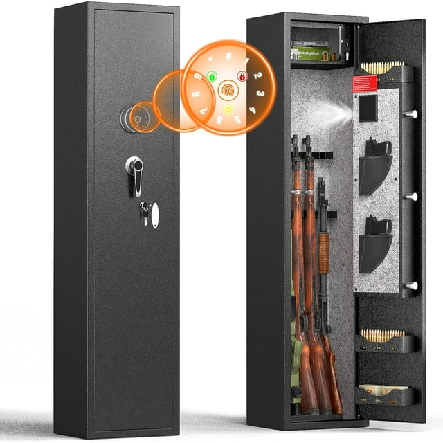Rifle Gun Safe, Quick Access 4-6 Large Gun Safe for Rifles and pistols ...