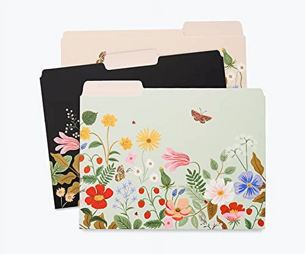 Rifle Paper Co. Strawberry Fields Assorted File Folders, Stay Organized ...
