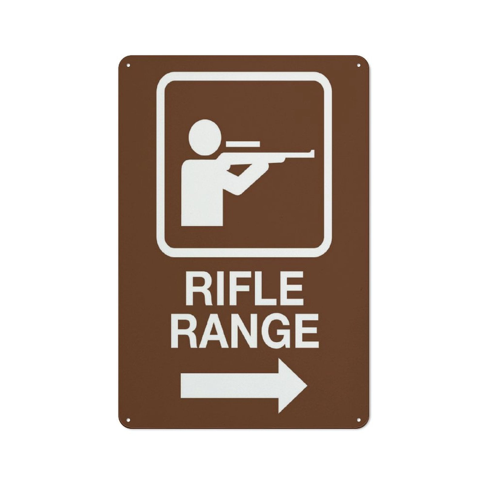 Rifle Range Right Sign Warning Sticker-Security Sign Outdoor Sign 12 X ...