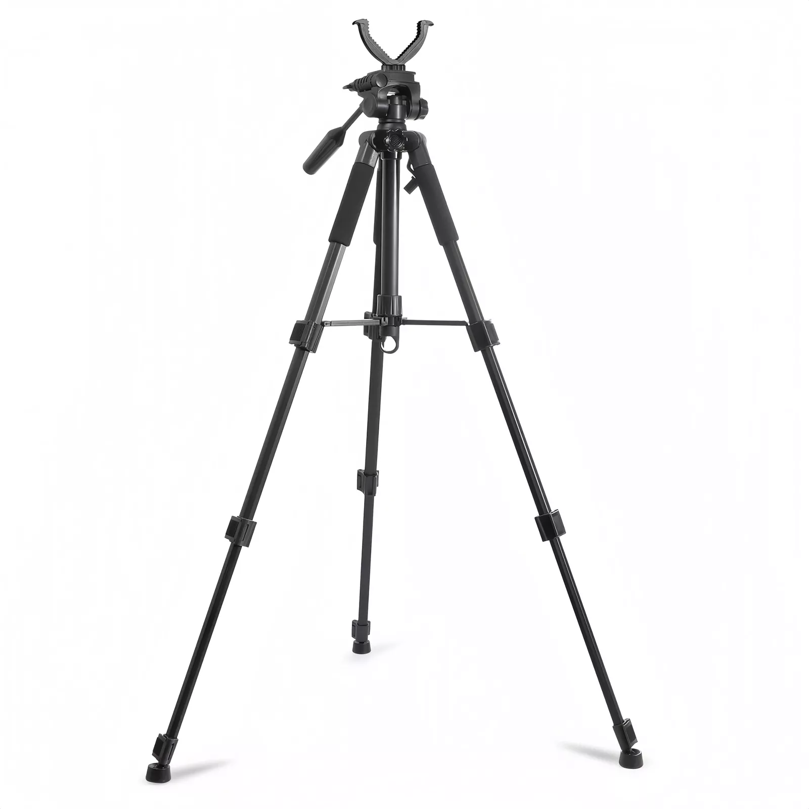 Rifle Shooting Tripod with V Yoke,Adjustable Aluminum Legs Hunting ...