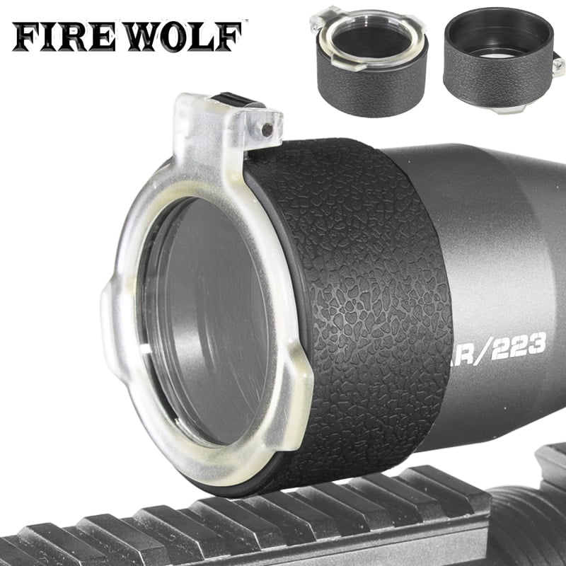 Riflescope Cover Quick Flip Spring Up Open Lens Cover Cap Protect ...