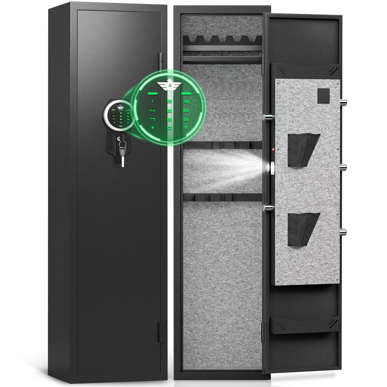 Riflevault 3-5 Gun Safe for Shotguns and Pistols, Quick Access Gun ...
