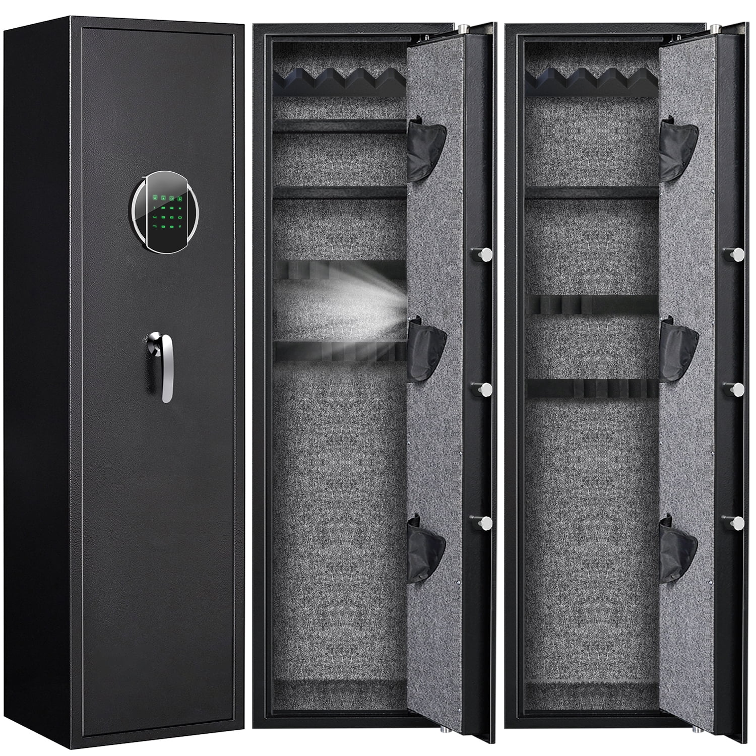 Riflevault 5 Gun Safe, Quick Access Digital Gun Safe for Shotguns and ...