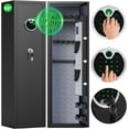 Riflevault High Tech Intelligent 5 Gun Safe with Dual Alarm System, 11. ...