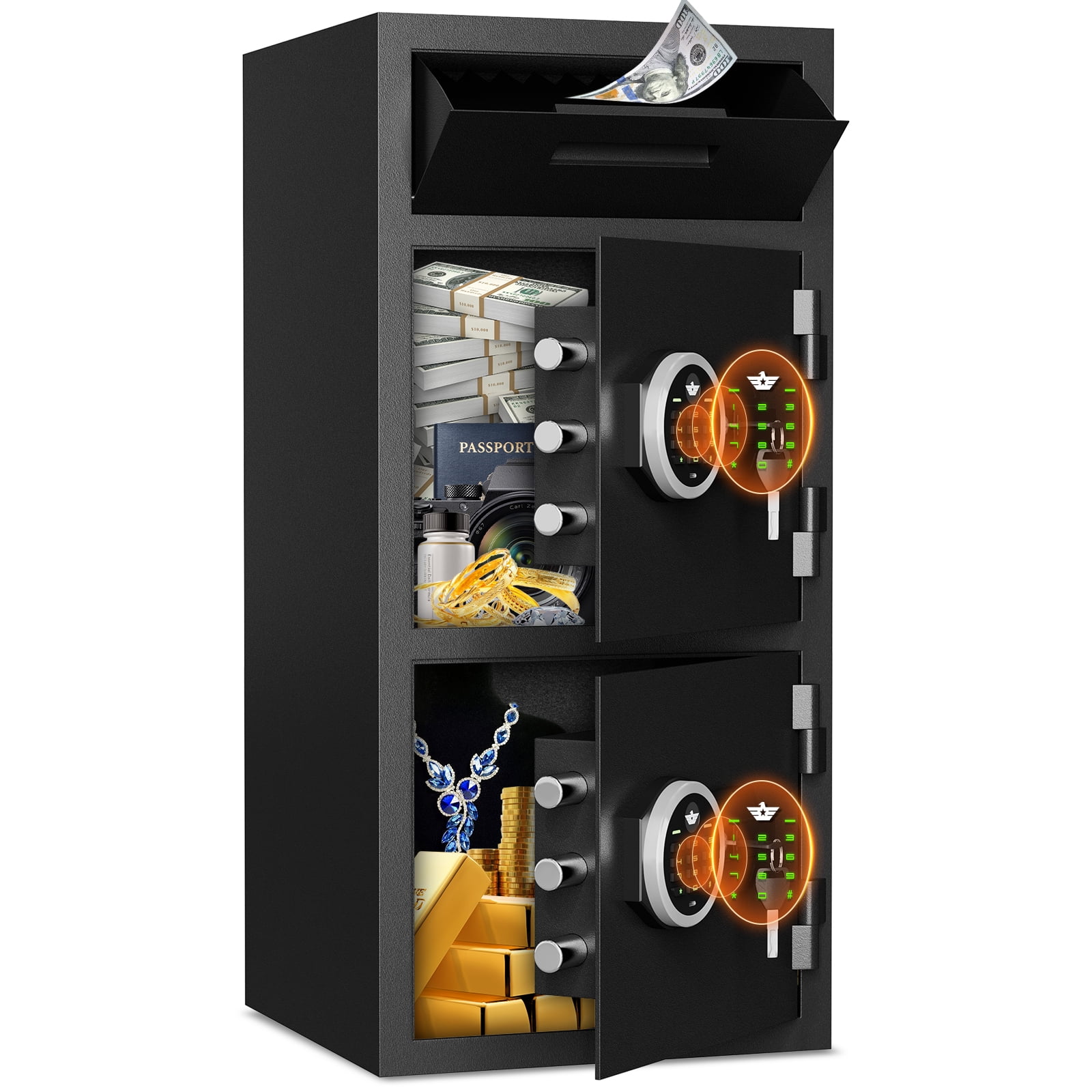 Riflewell Safe - 6.5 Cu ft Extra Large Safe Box,Fireproof Safe with ...