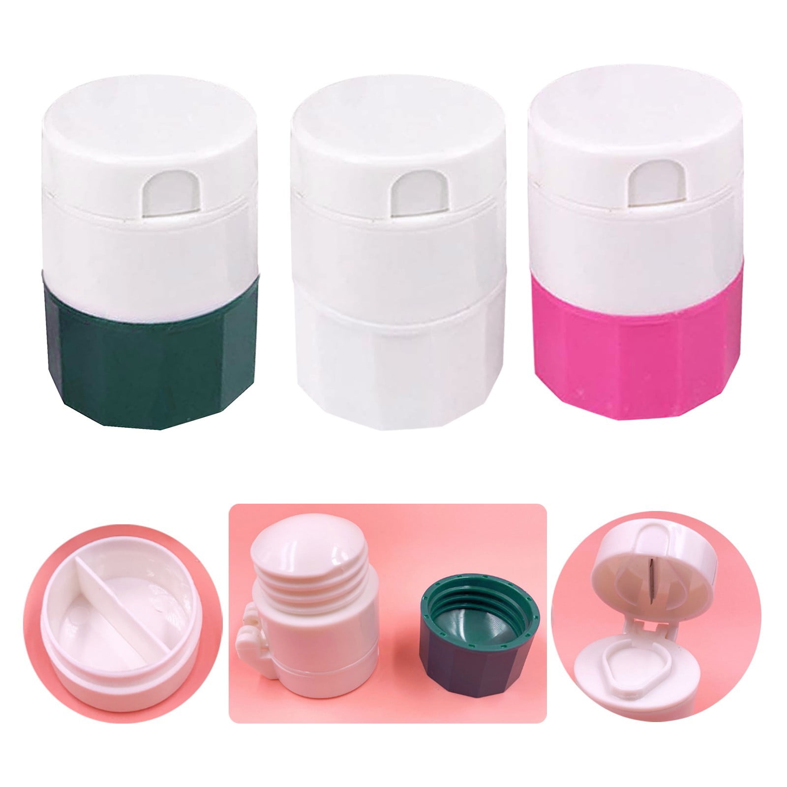 Riforla Box Medicine Carrying Medicine Easy Holder Container Splitter ...