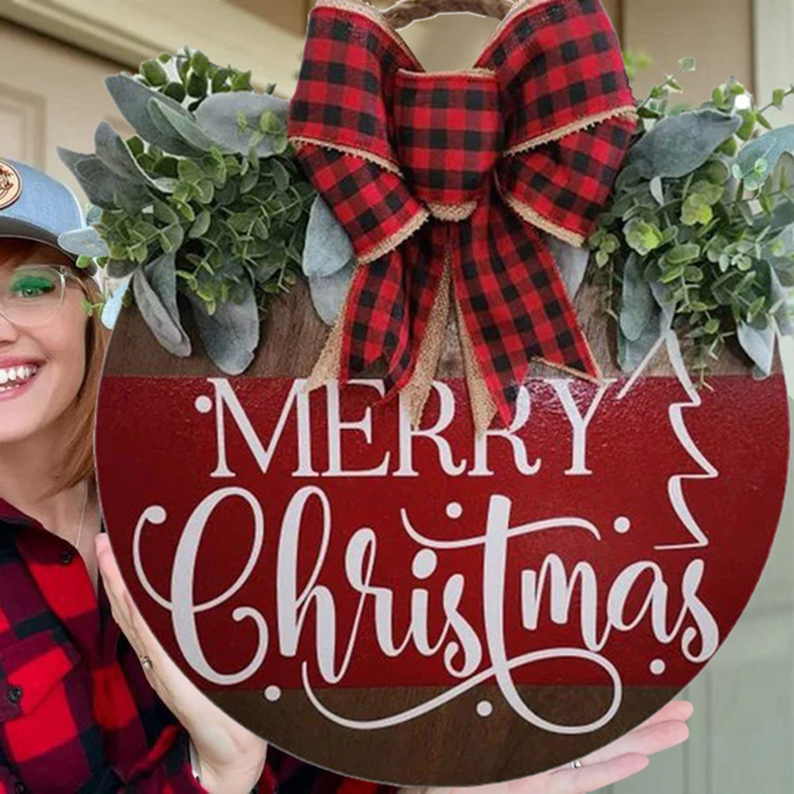 Riforla Christmas Decor Christmas Welcome Sign For Front Door Hanging riforla-christmas-decor-christmas-welcome-sign-for-front-door-hanging