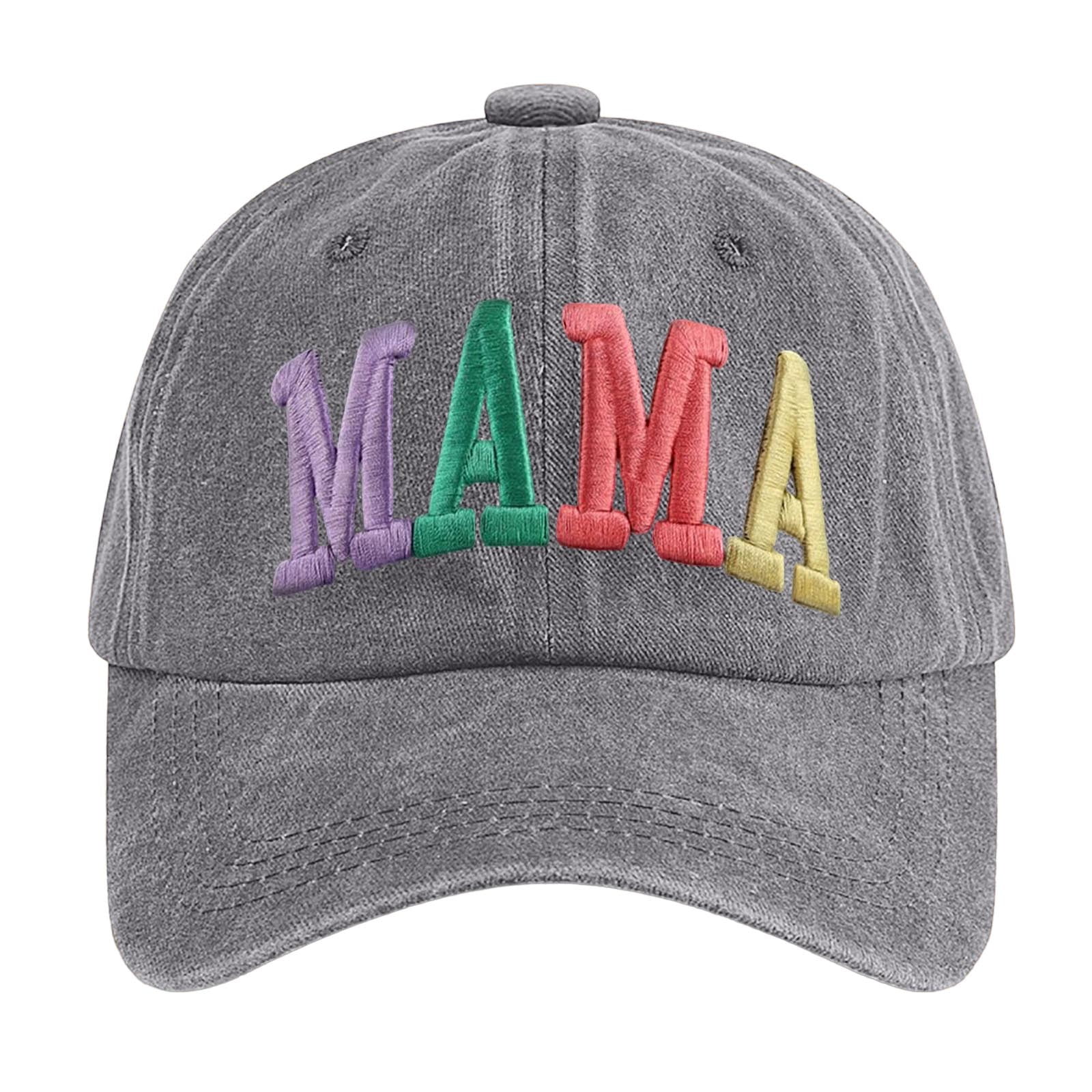 Riforla Mama Hats for Women Funny Adjustable Mini Baseball Cap Womens ...