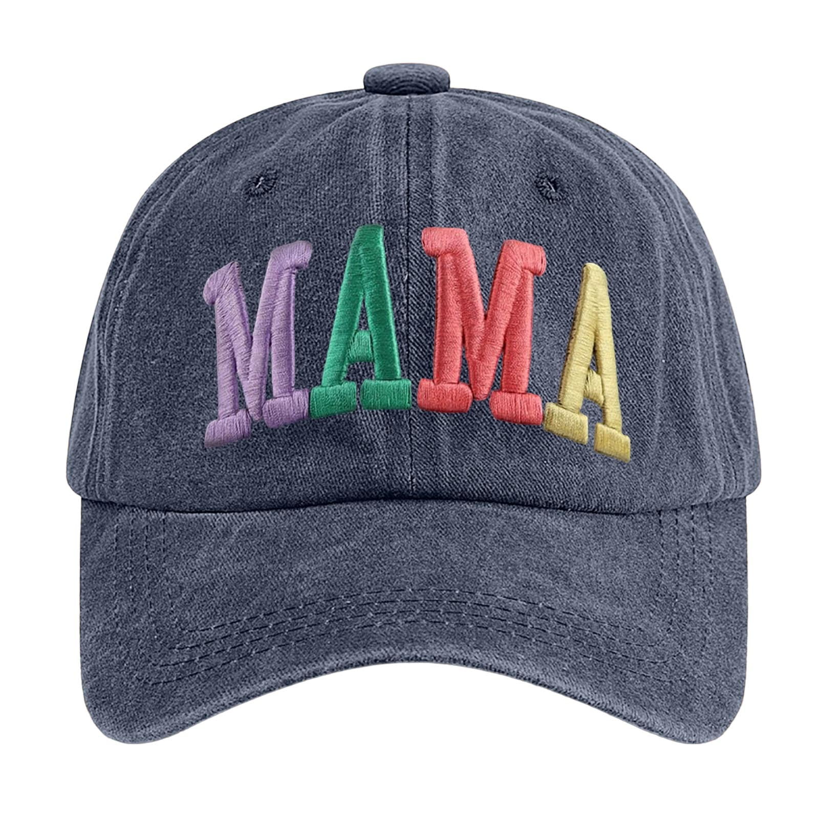 Riforla Mama Hats for Women Funny Adjustable Mini Baseball Cap Womens ...