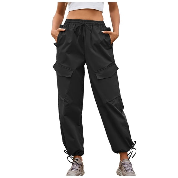 Ediodpoh Street Style Slacks with Loose Straps and Drawstrings Casual ...