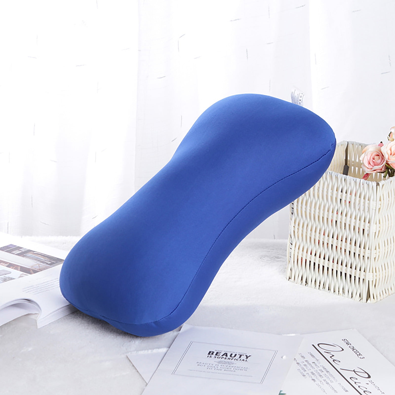 Riforla Soft Mini Bone Type Headrest Roll Pillow Backrest Pillow ...