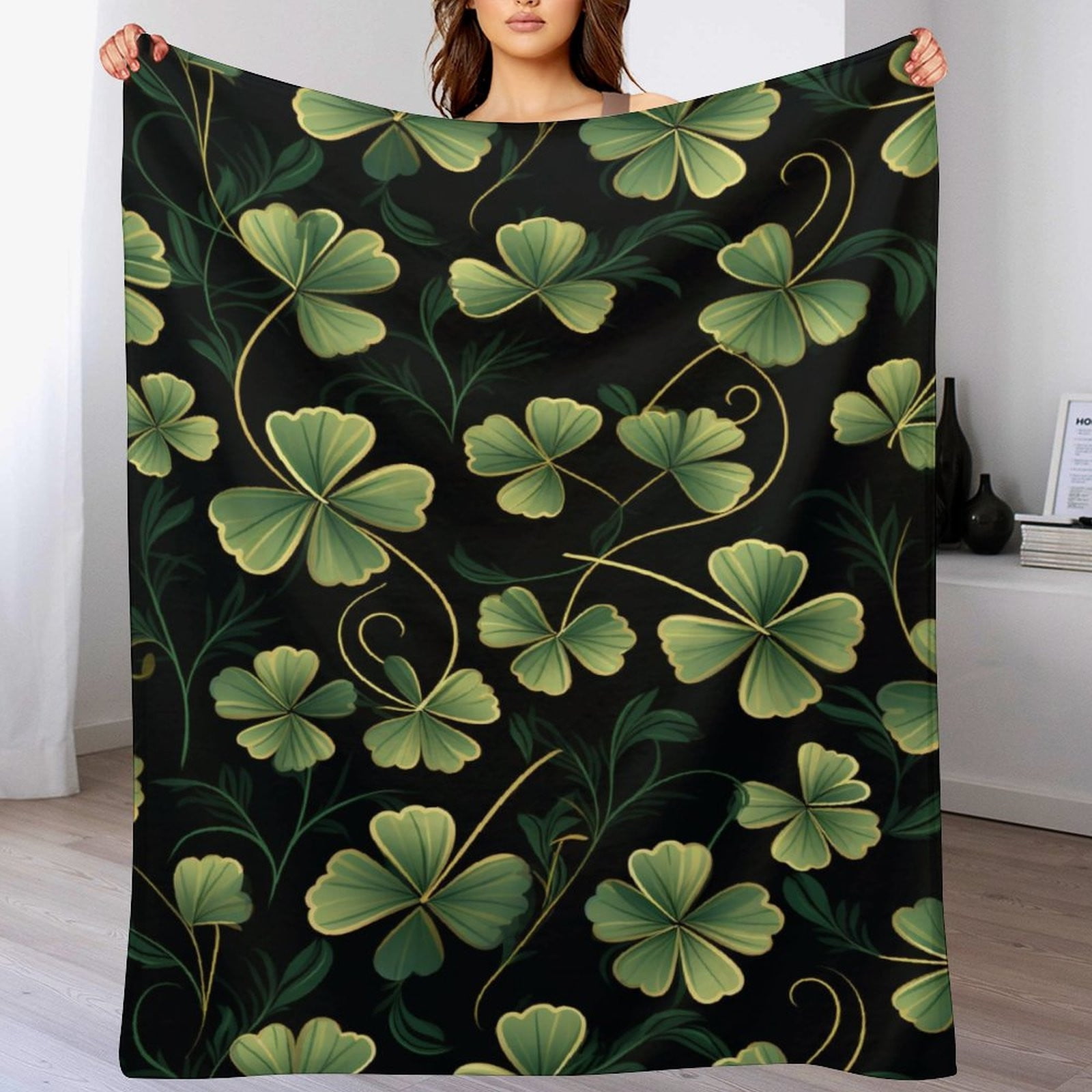 Riforla St. Patrick's Day Blanket Super Soft Flannel All Season ...