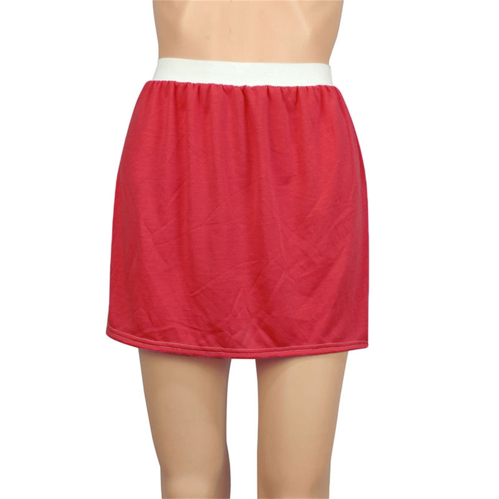 Riforla White Skirt Base Skirt Fart Curtain Folded in White Sweater ...