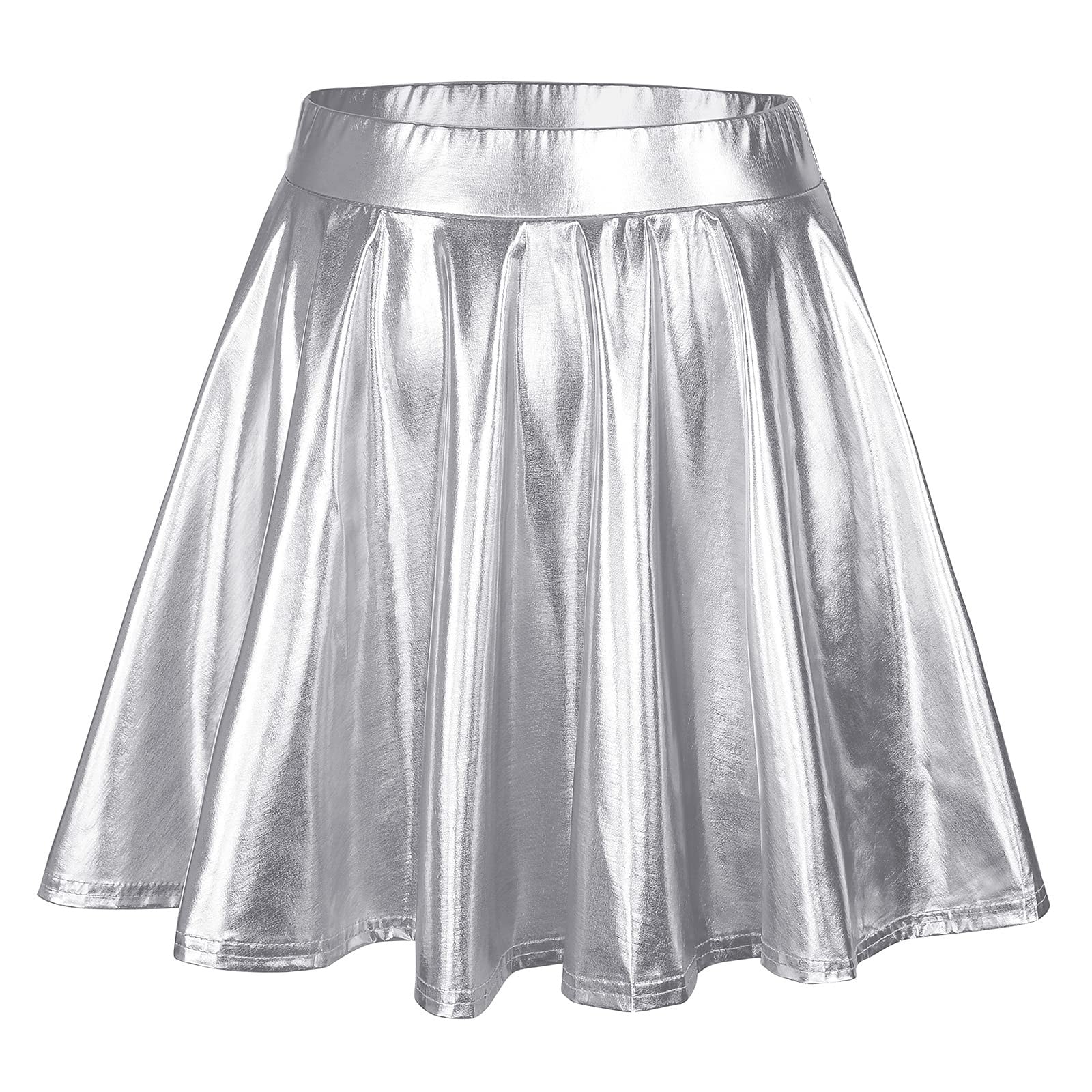 Ediodpoh Carnival Skirts for Women Fashion High Waist Pleated Solid ...