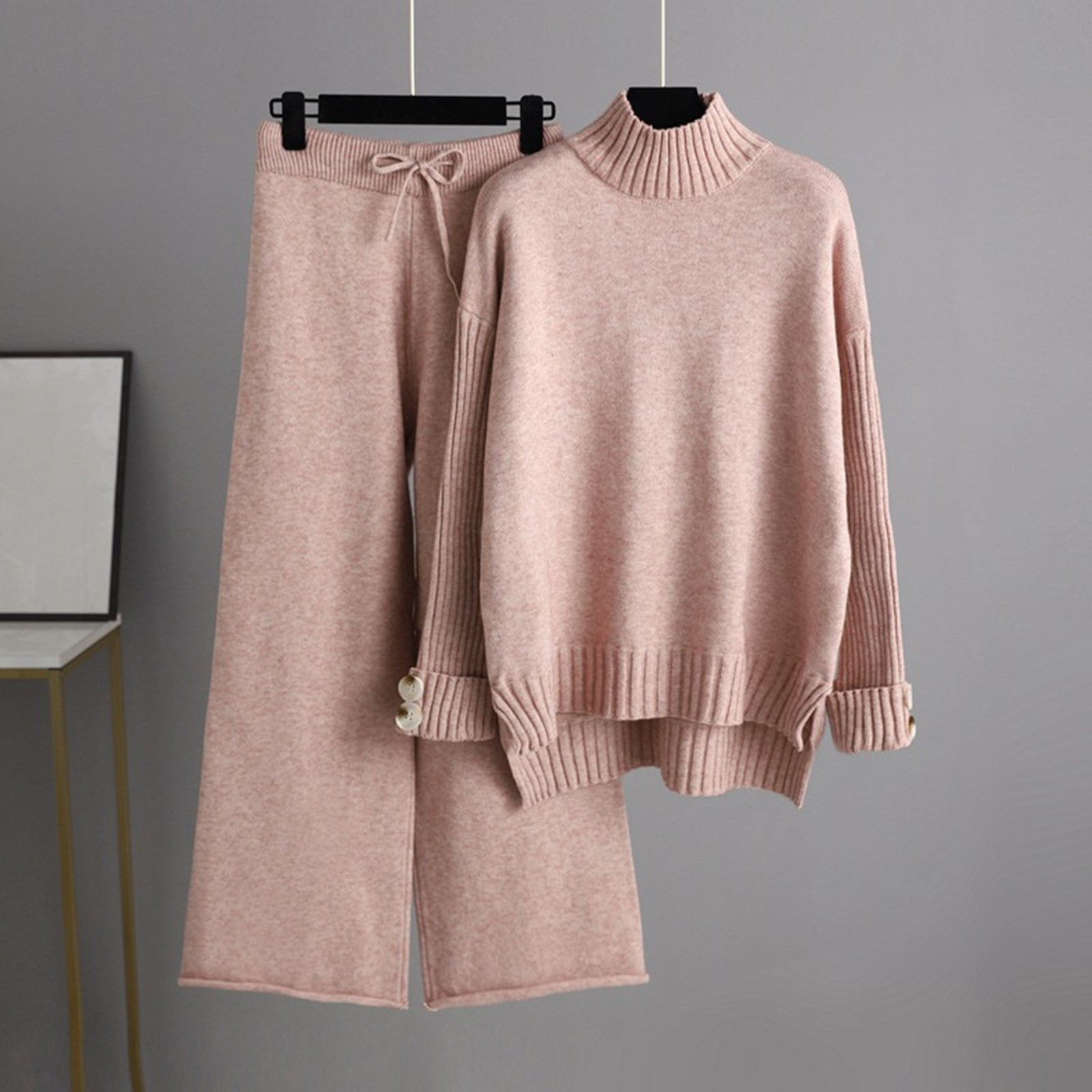 Riforla Women's Knitted Set Autumn and Winter Knitting Suit High ...