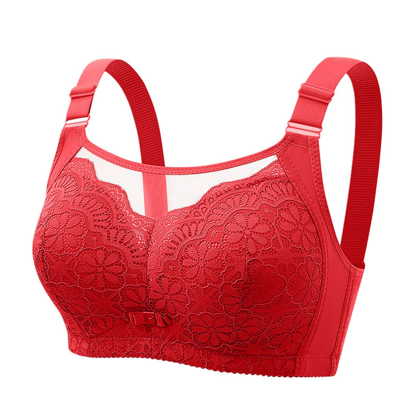 Riforla Women's Large Sized Sexy Lace Bra Without Steel Ring Gathered ...