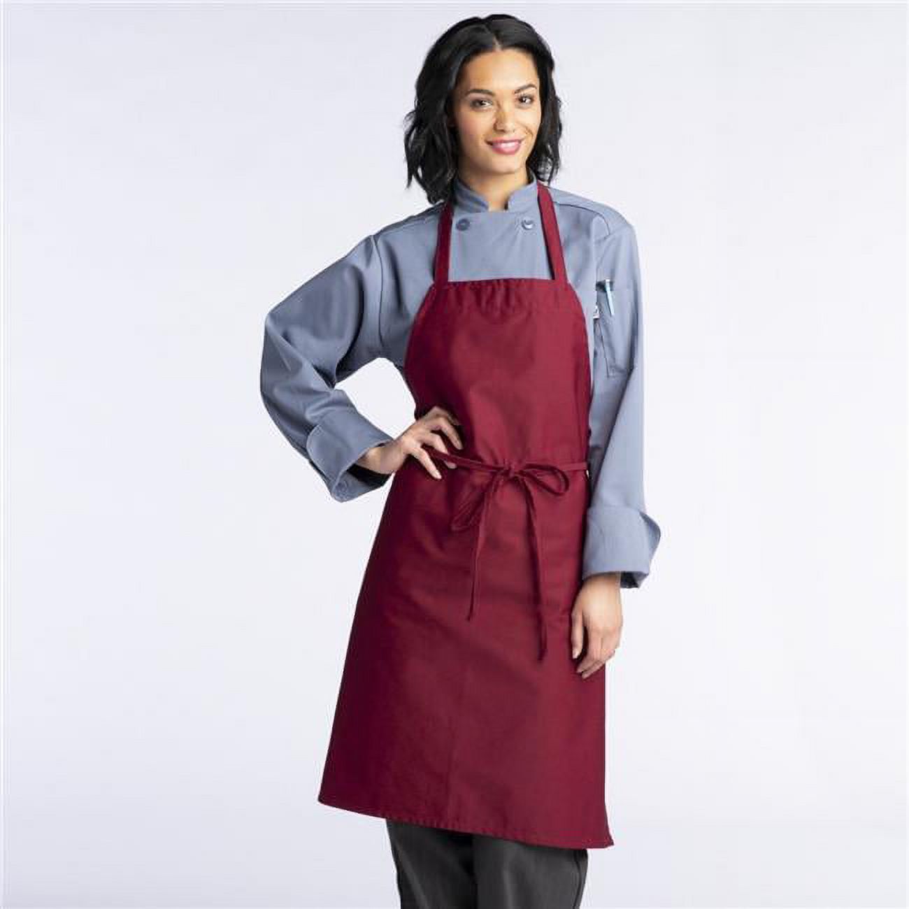 Rifz RUCTB3000BUR Twill Weave Apron, Burgundy - Walmart.com