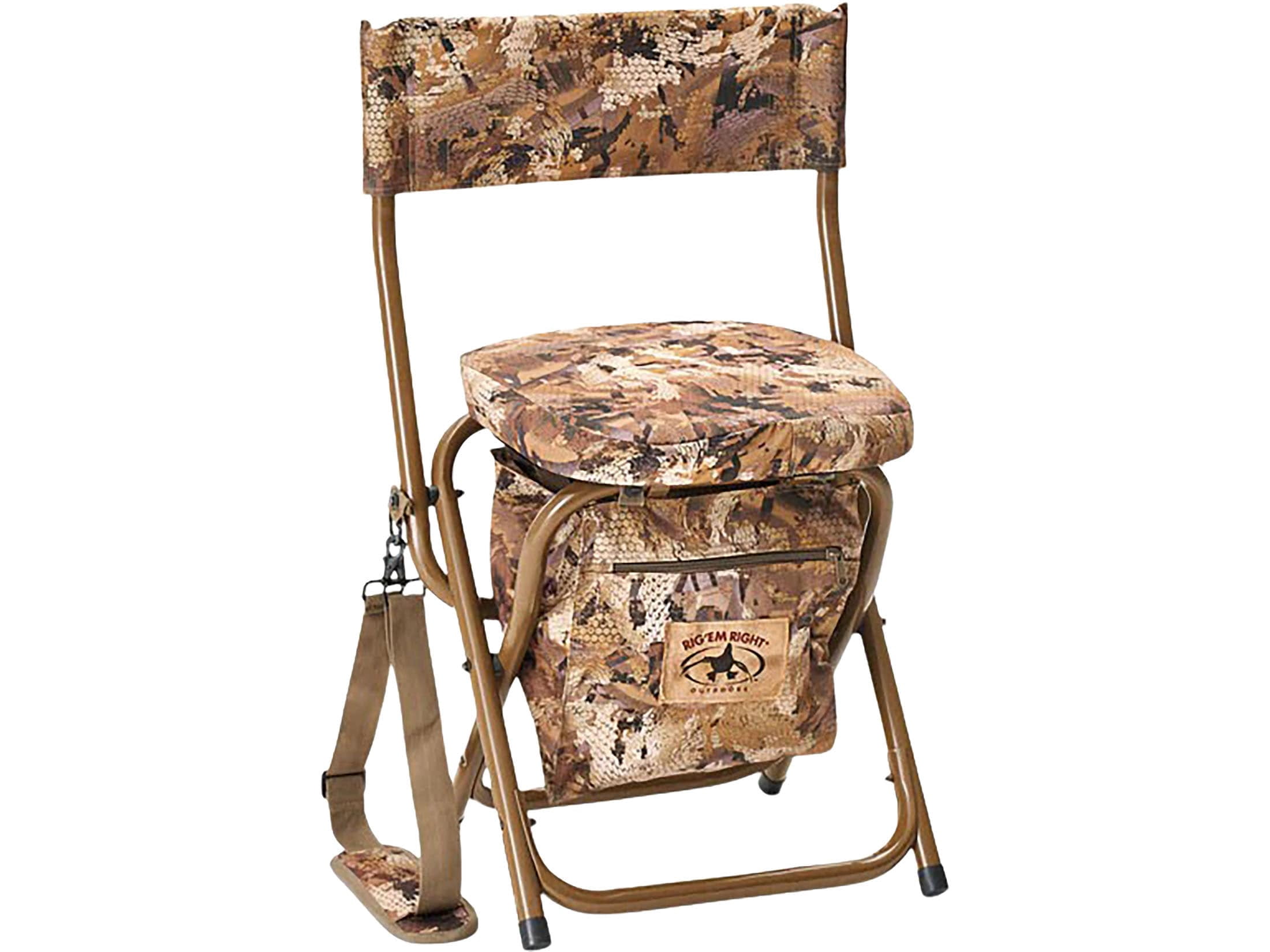 Rig Em Right Hyde Hunting Stool Optifade Marsh - Walmart.com
