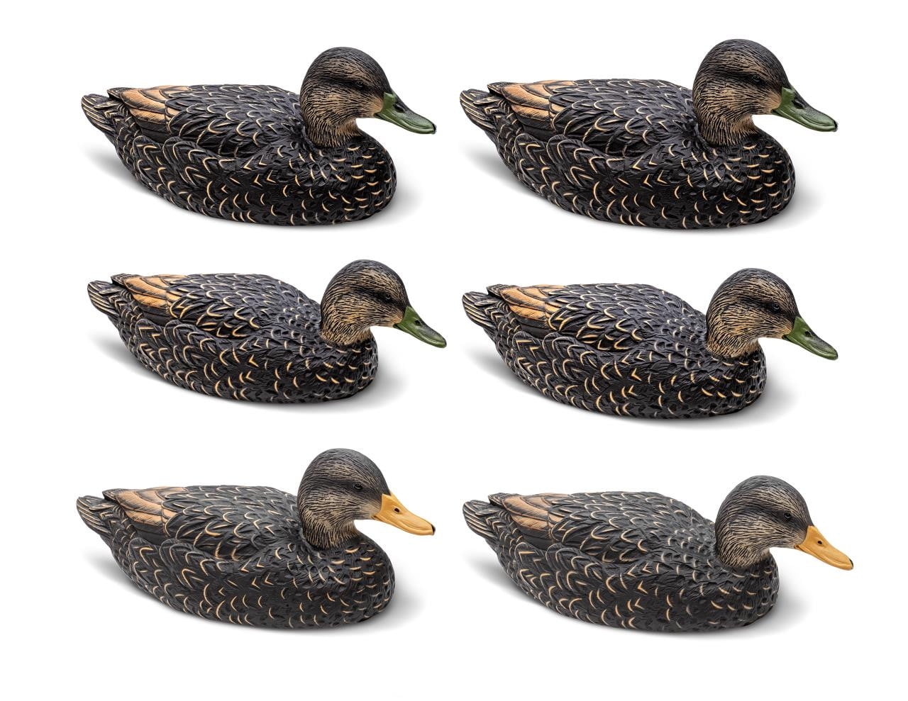 Rig Em Right Mainline Series Black Duck Decoys, 6 Pack - Walmart.com