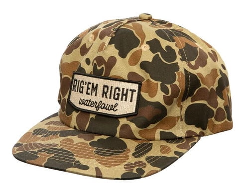 Rig'Em Right Old School Camo Pinch Front Unstructured Hat - Walmart.com