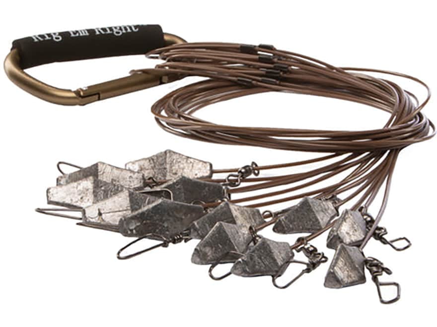 Rig'Em Right Xtreme Cable Texas Rig 8 oz Decoy Anchor Set 72" 6PK ...