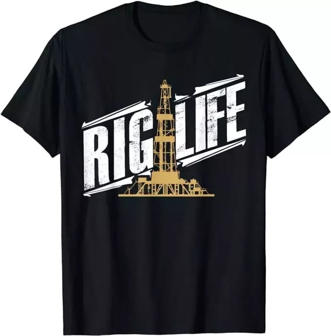 Rig Life Roughneck Oilfield for Rig Hands T-Shirt Size S-5XL - Walmart.com