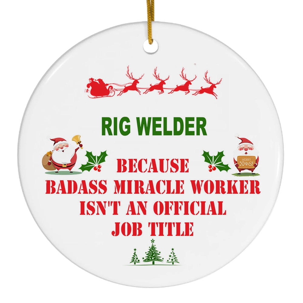 Rig Welder Christmas Ornaments 2025, Christmas Tree Decor, Rig Welder ...