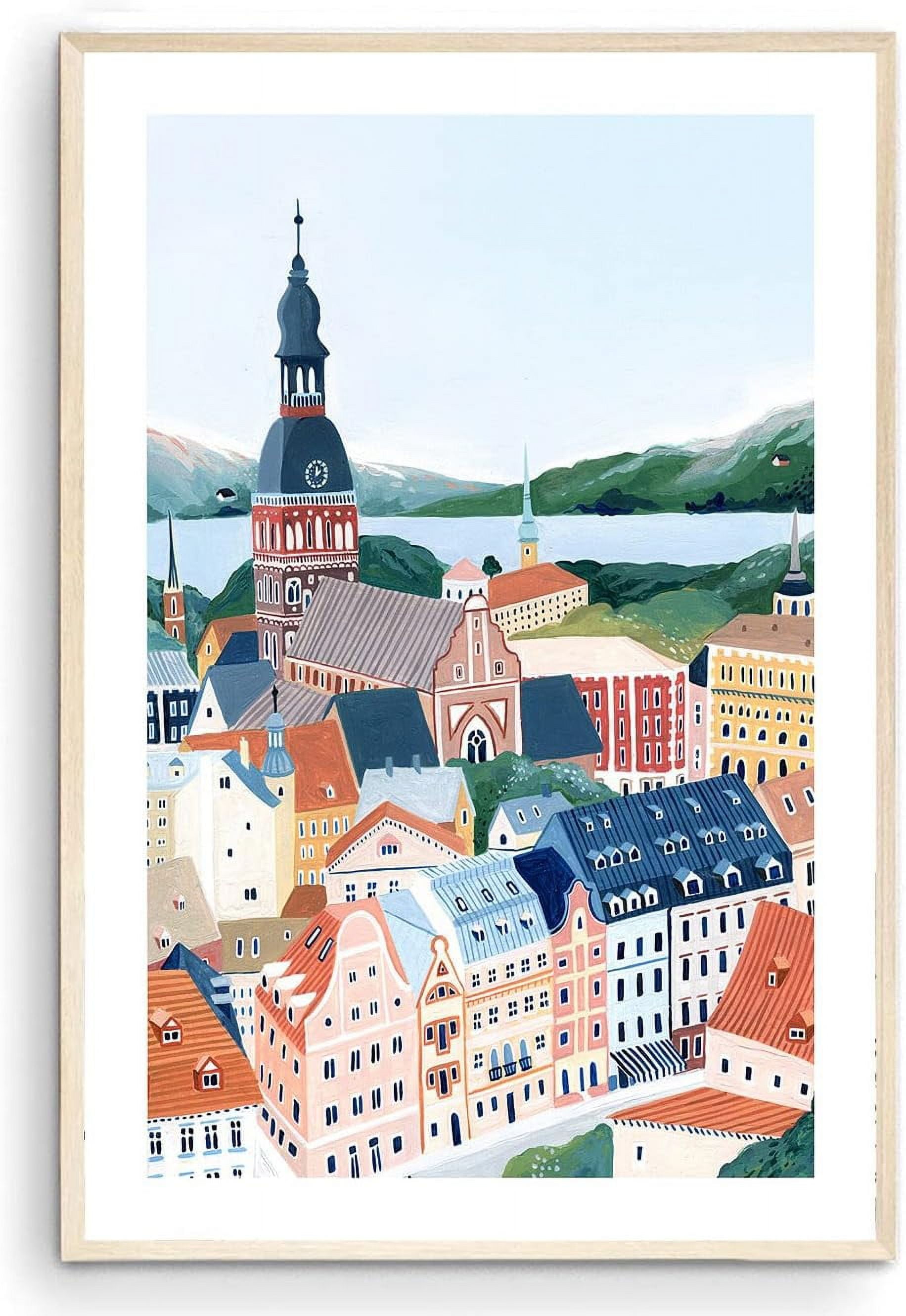 Riga Art Print, Latvia Wall Art, Riga Poster, Travel Gift, Travel ...