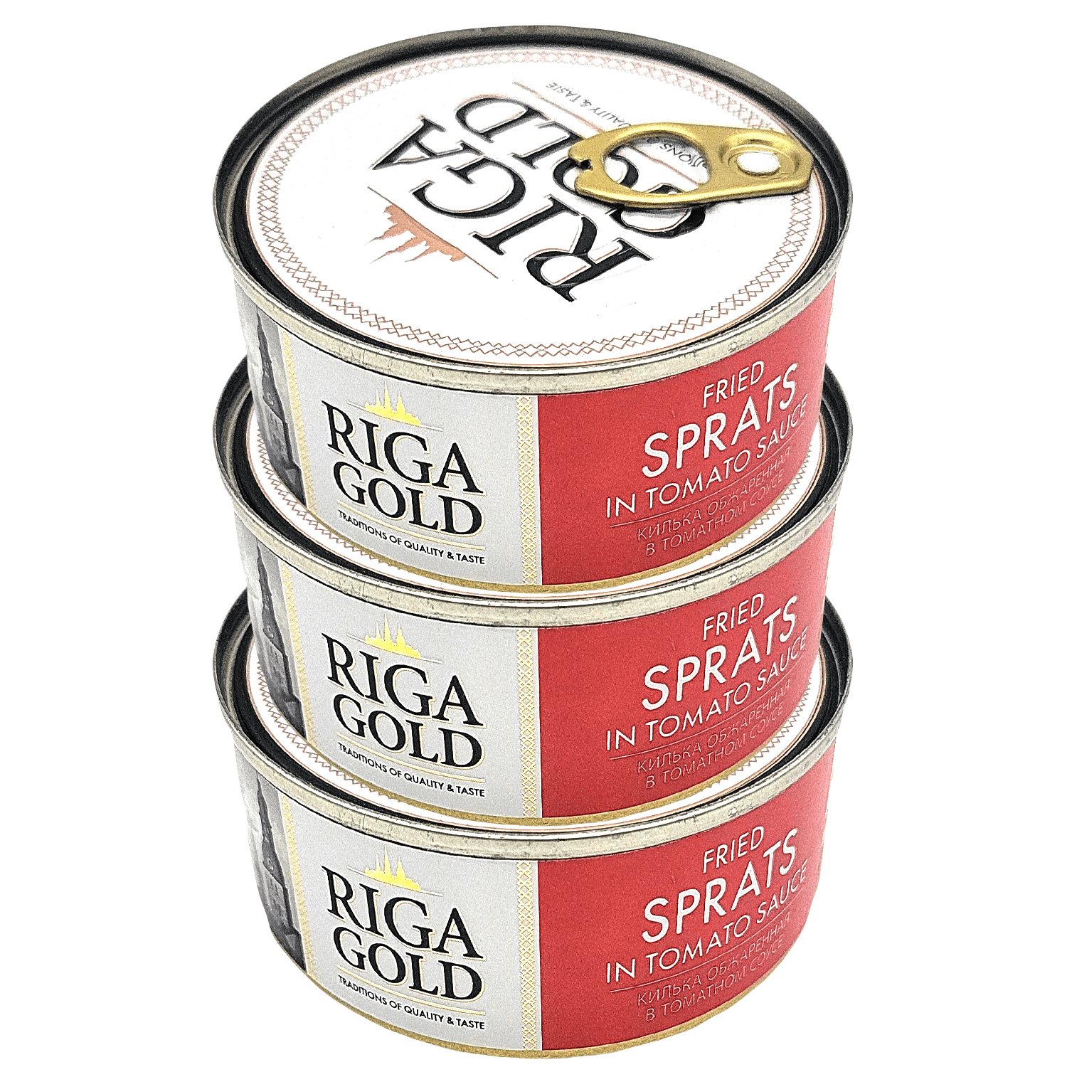 Riga Gold Fried Sprat in Tomato Sauce 240g/ 0.53lb - Set of 3 - Walmart.com