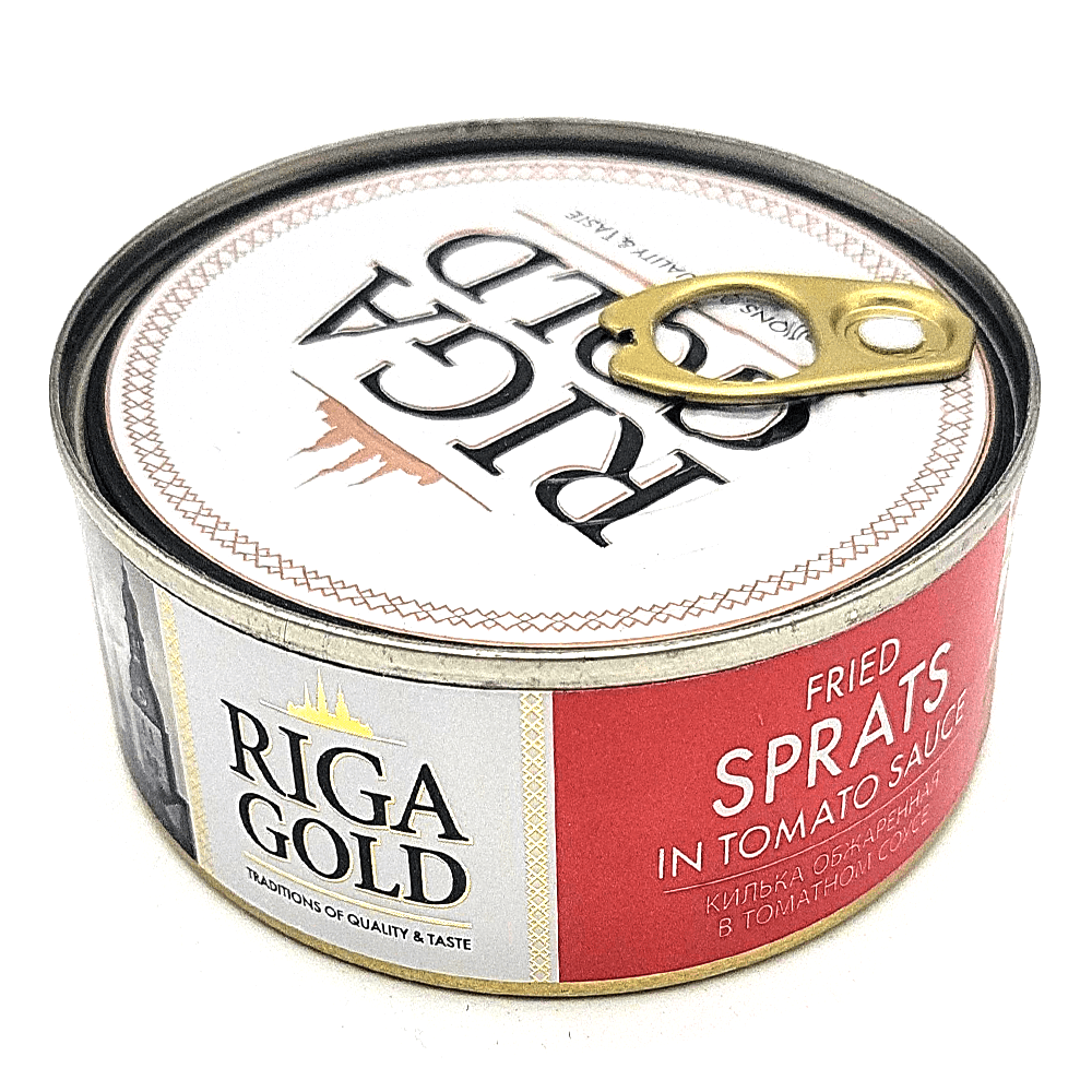 Riga Gold Fried Sprat in Tomato Sauce 240g/ 0.53lb - Walmart.com