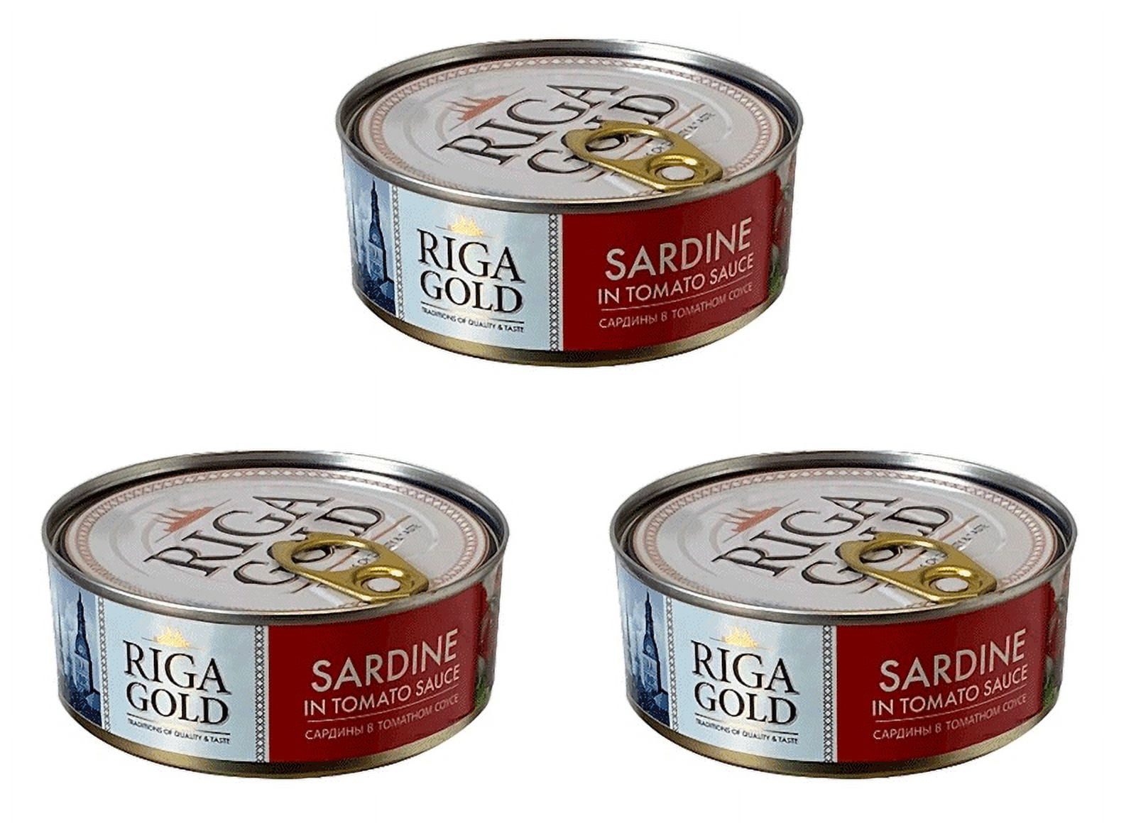 Riga Gold Sardines In Tomato Sauce 240G (3 Pack) - Authentic Seafood, A ...
