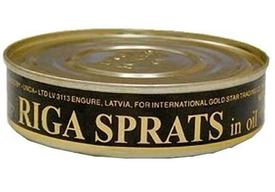 Riga Gold Smoked Sprats in Oil Easy Open Tin Can 160g/0.35lb - Walmart.com