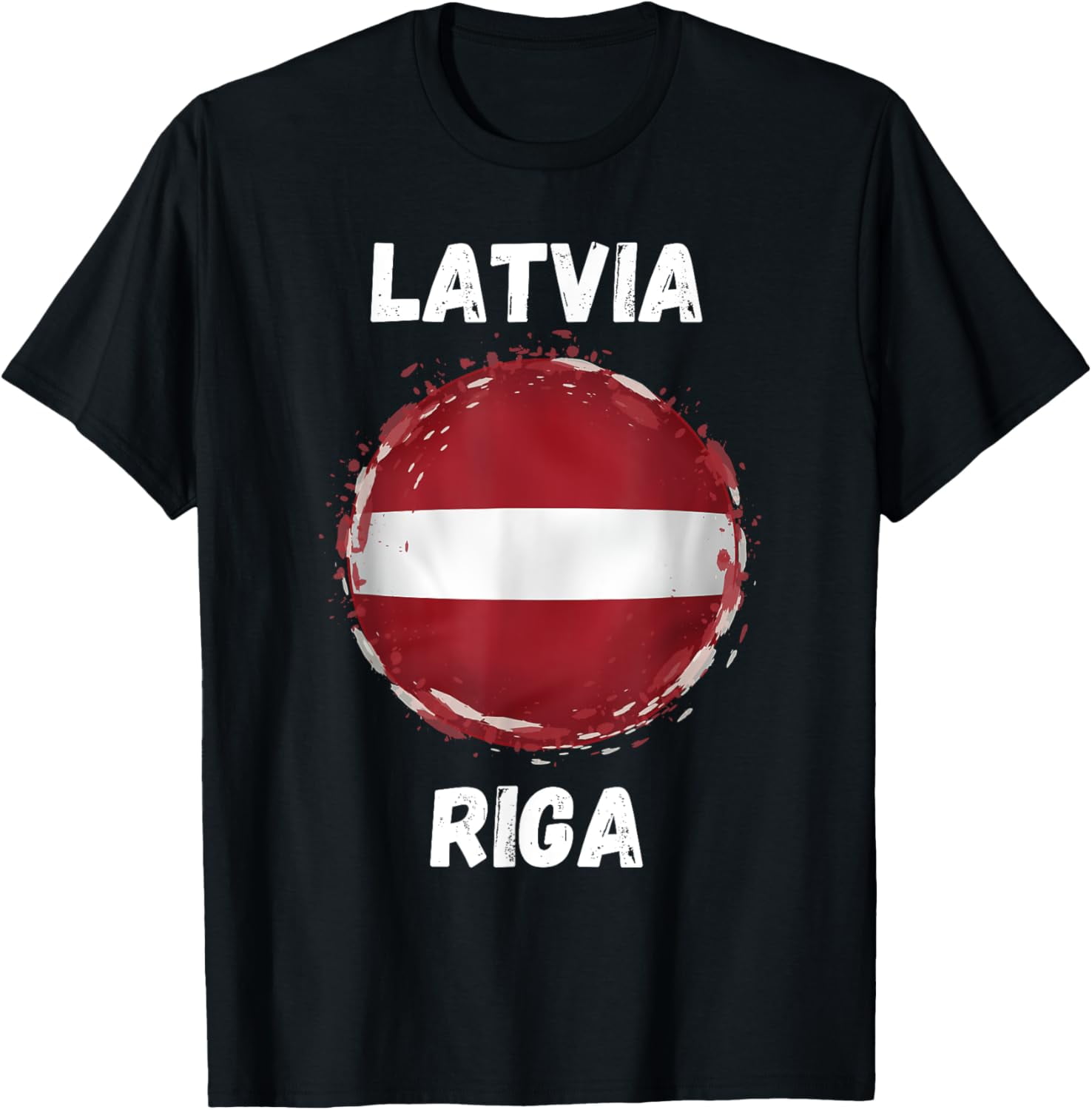 Riga Latvia Retro Vintage Latvian Flag Souvenirs T-Shirt - Walmart.com