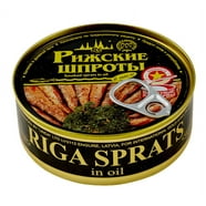 Riga Gold Smoked Sprats, 5.6 oz, (Pack of 12) - Walmart.com