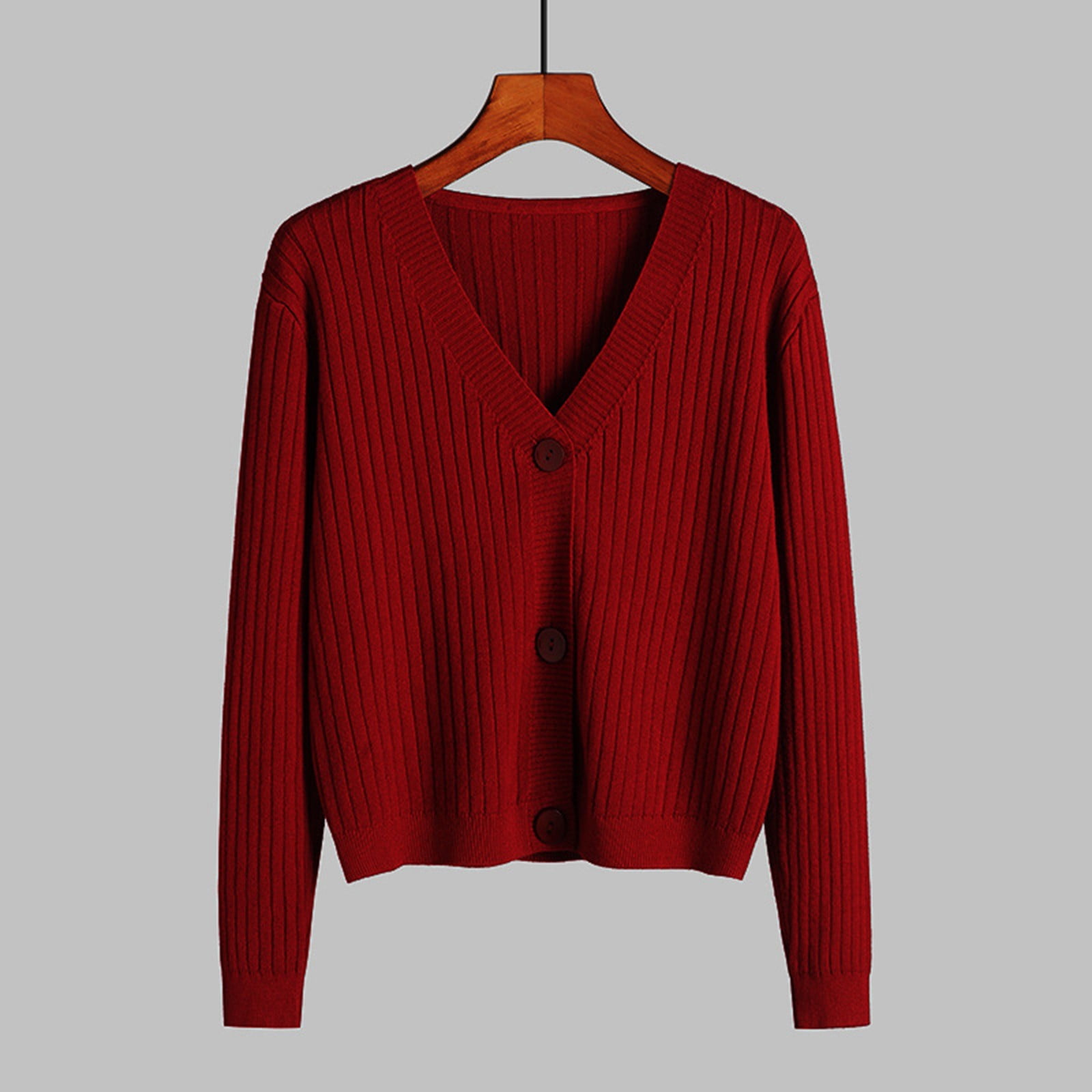 Rigardu V Neck/Polyester Cardigan (Women's) - Walmart.com