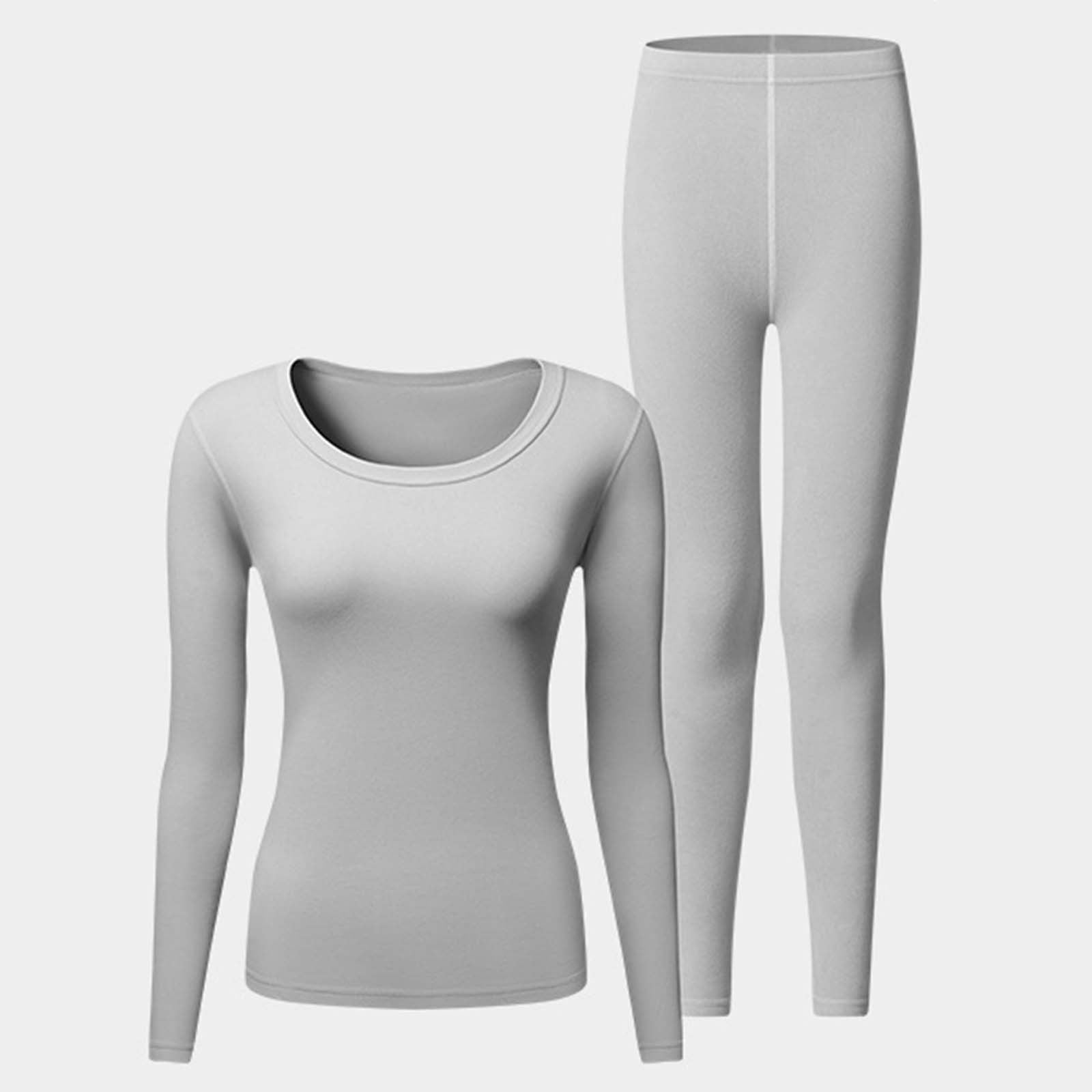 Rigardu Women's Thermal Underwear Set Lined Long Thermal Underwear Base ...
