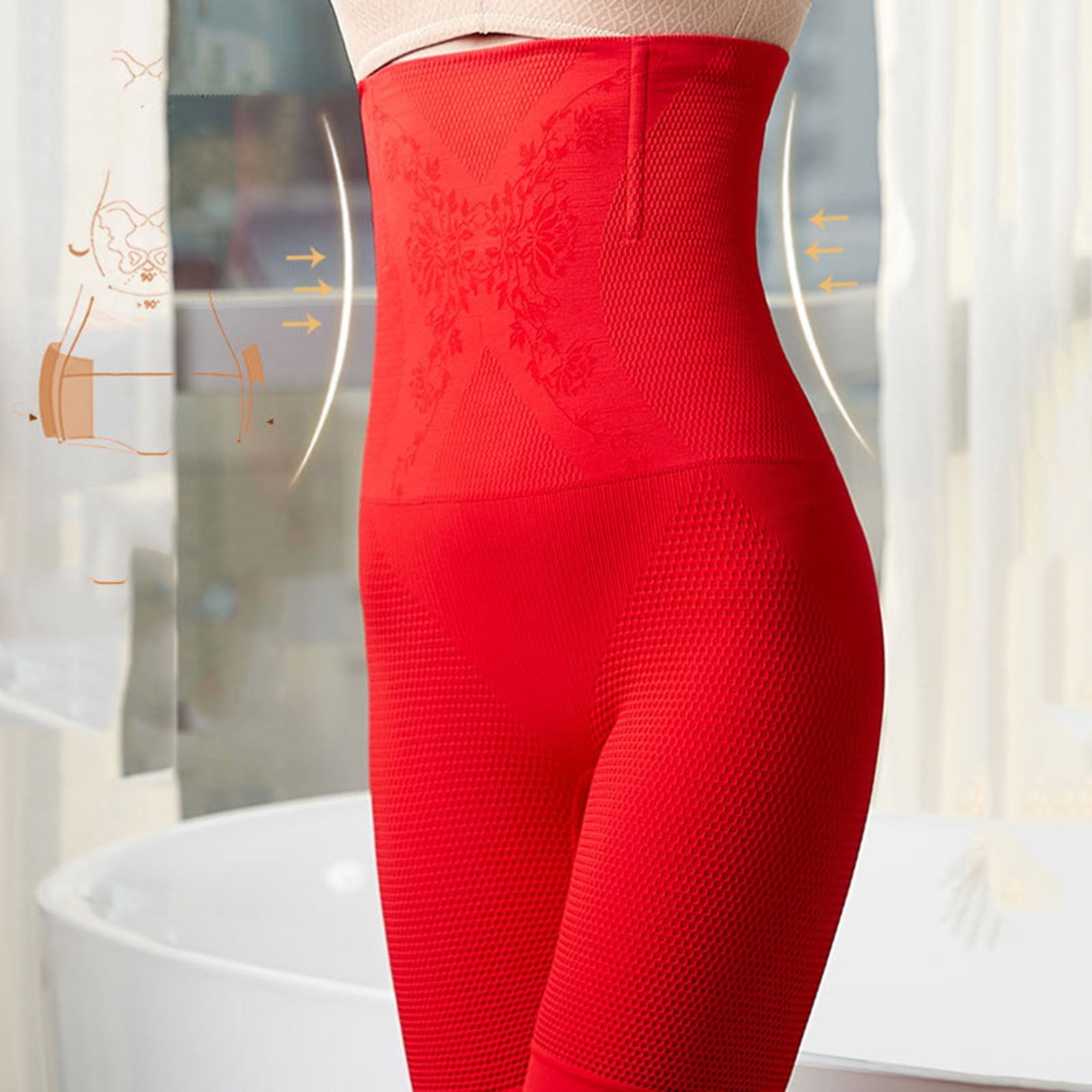 Rigardu body shaper Seamless High Waist Honeycomb Thin Leg Pants ...