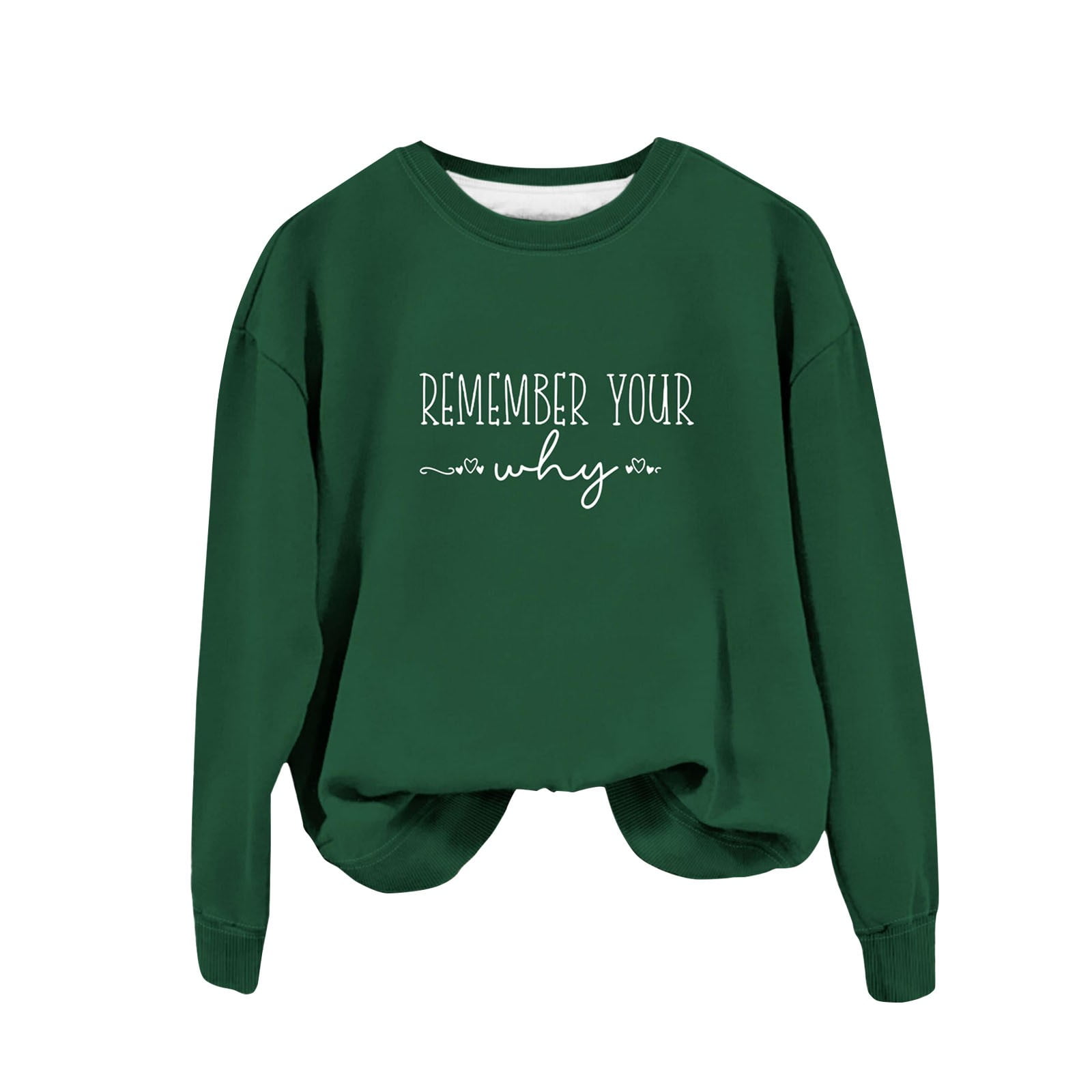 Rigardu hoodies for women Remember Your Why Sweatshirt Funny Quote ...
