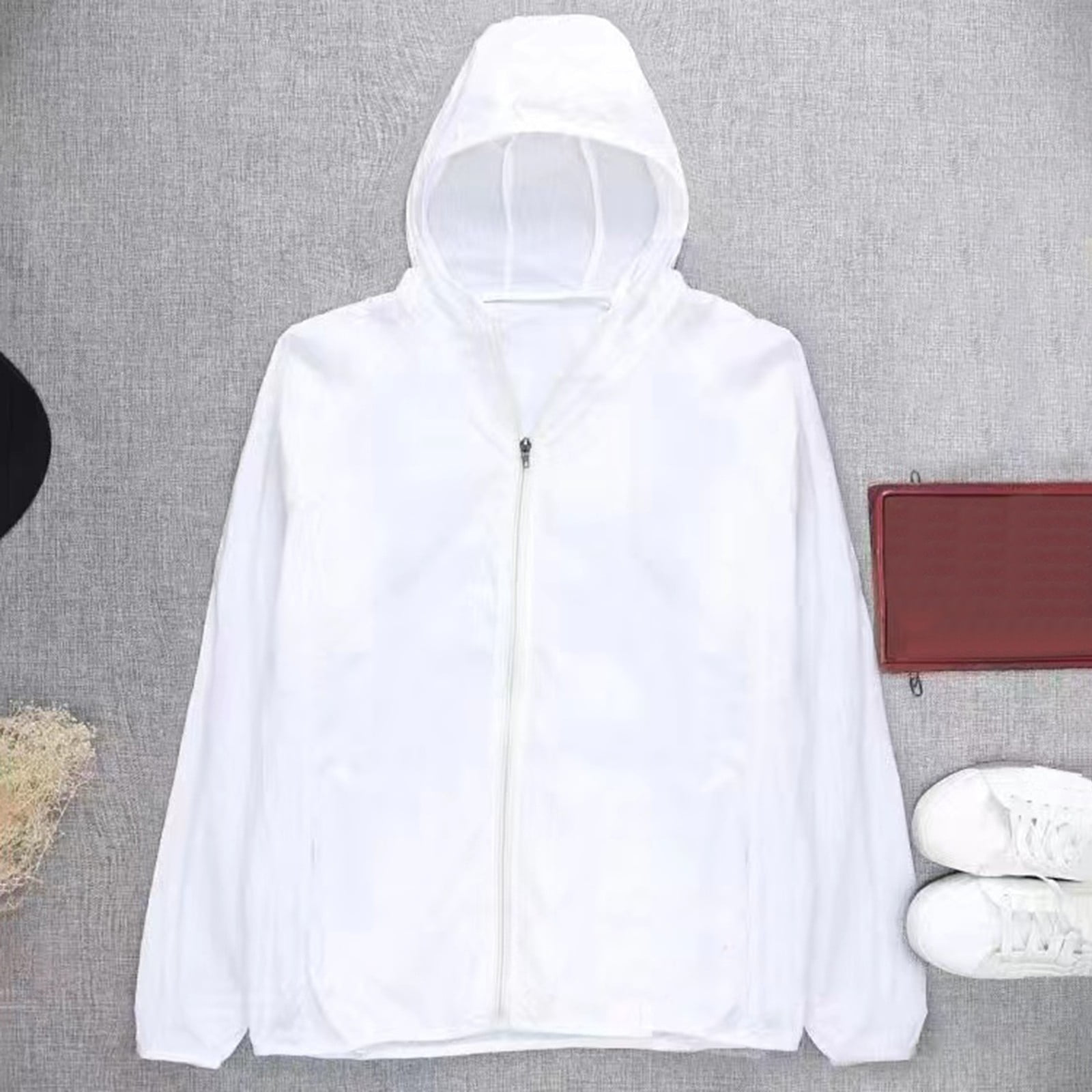 Rigardu jackets for men mens jacket Male Solid Color Hooded Sun ...