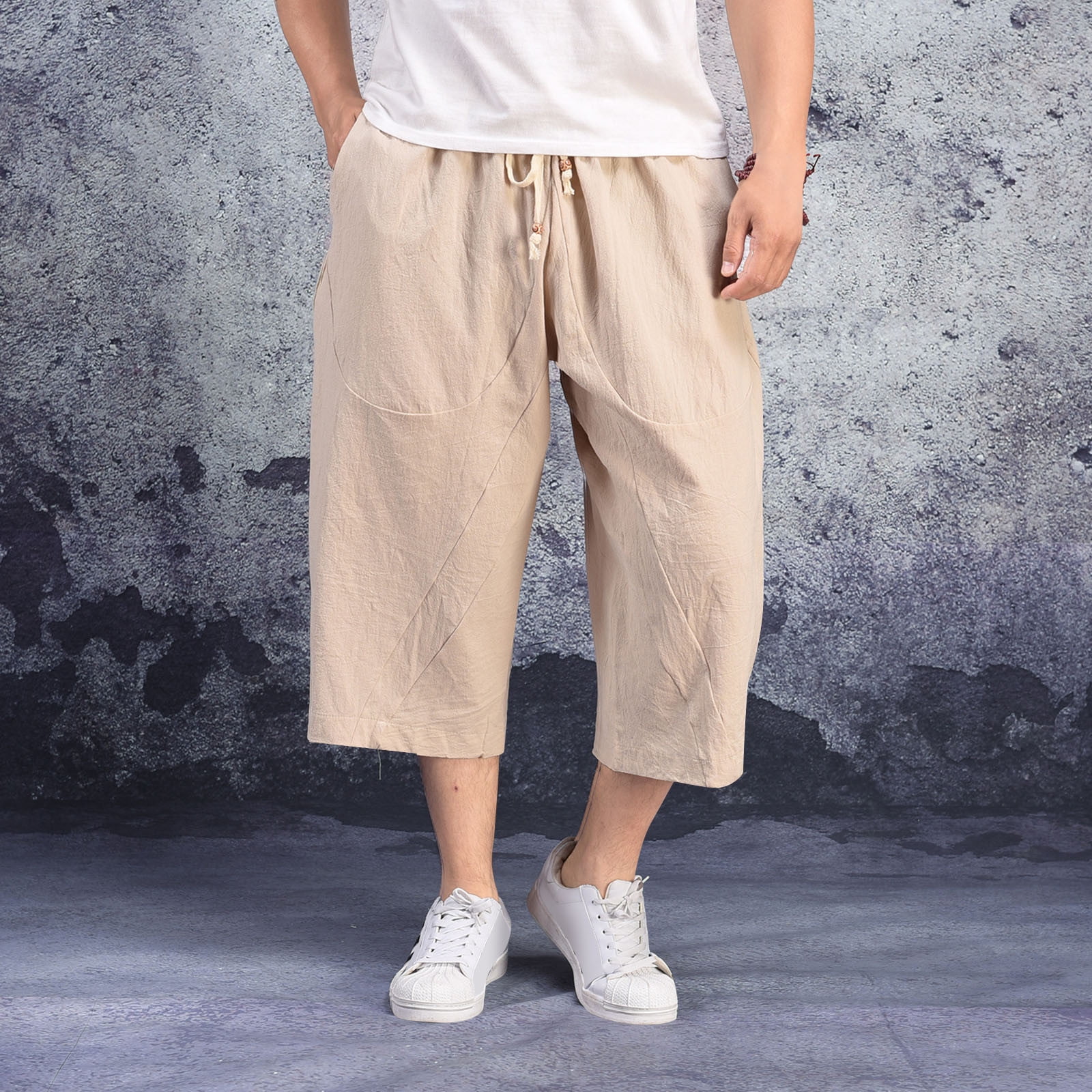 Rigardu pants for men Men Baggy Wide Leg Pants Hanging Crotch Bloomers ...