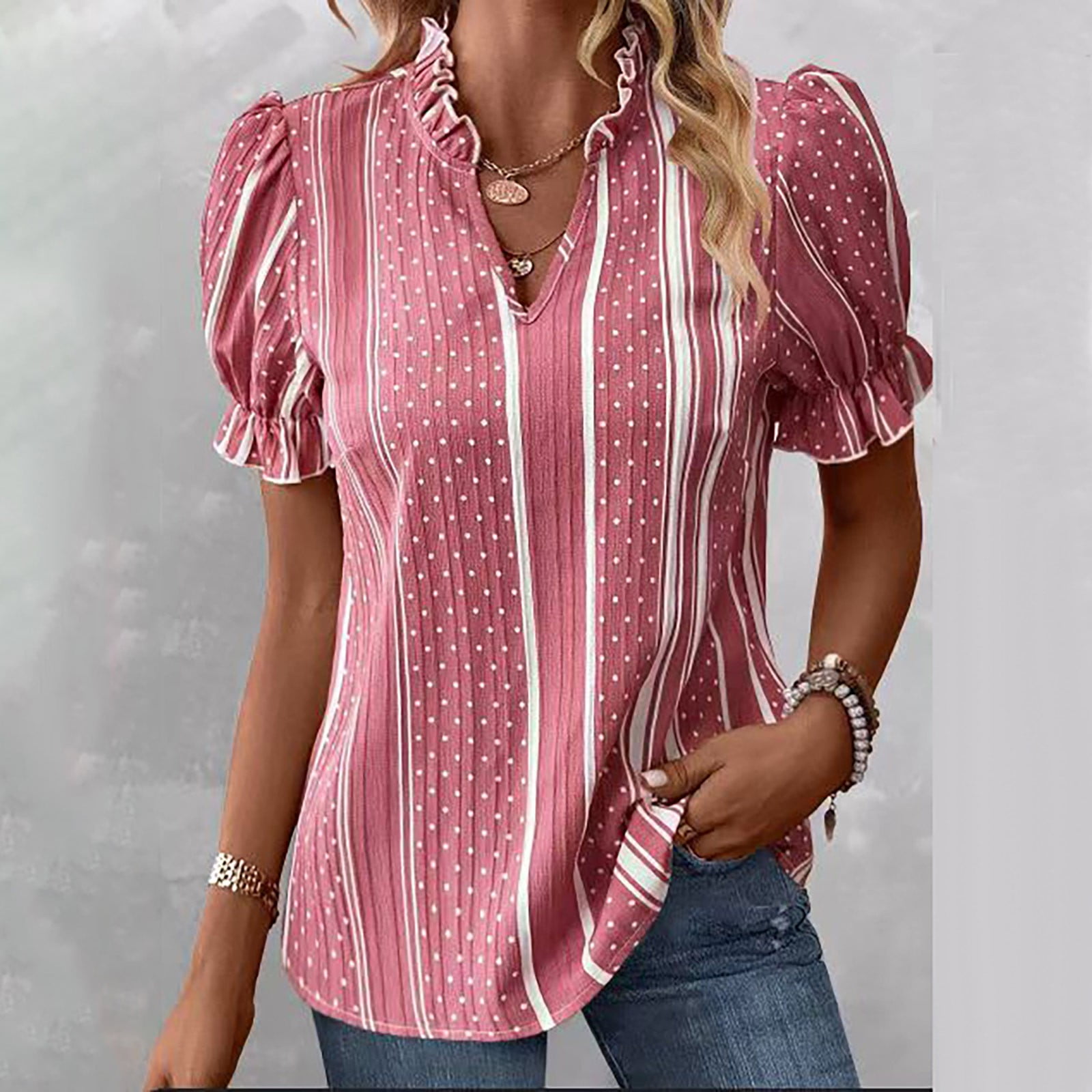 Rigardu Shirts For Women Womens Tops Ts For Women Woman Summertime